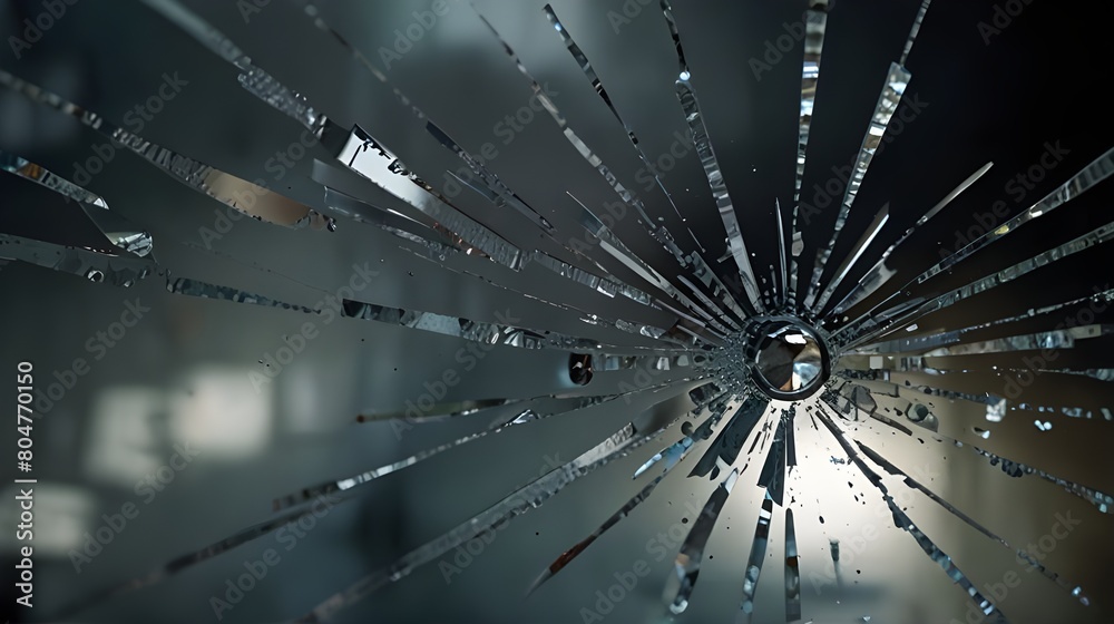 Broken Glass Fragmented Surface Texture Background: Fragility and ...