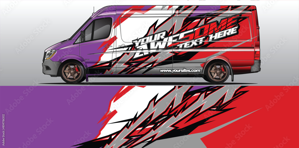 Vector Templates for Vehicle Wraps: Transform Your Fleet Stock Vector ...