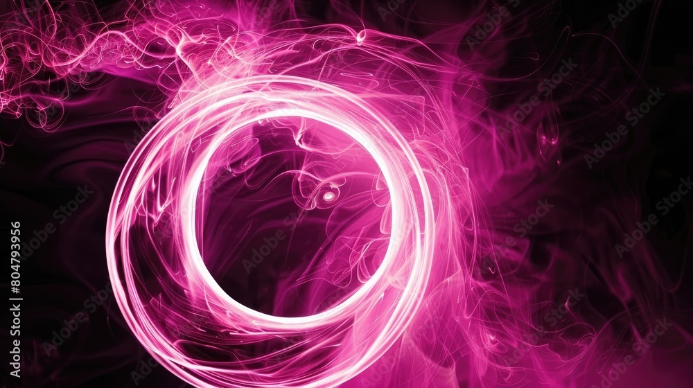 Enchanting magical pink fire light effect, casting a dreamy and ...