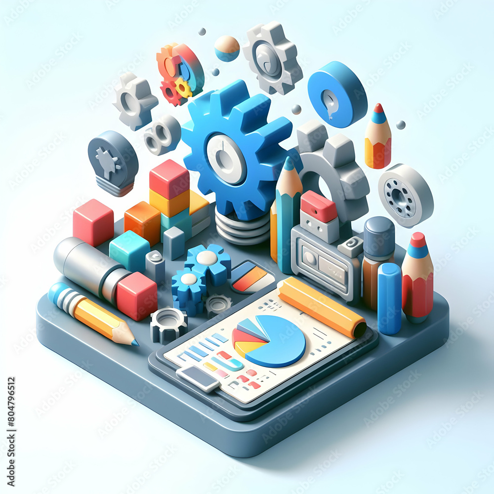 3D Cartoon Icon: Effective Communication and Collaboration Symbol for ...