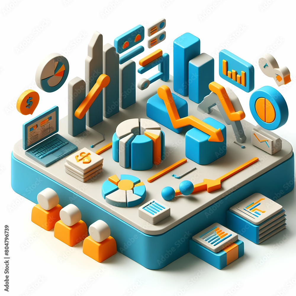 3D Cartoon Icon for Data Visualization and Analytics: Design an Eye ...