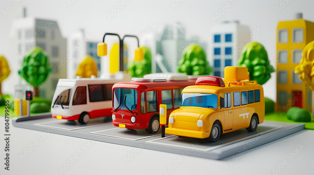 3D Cartoon Icon: Promote Sustainable Transportation with Electric ...