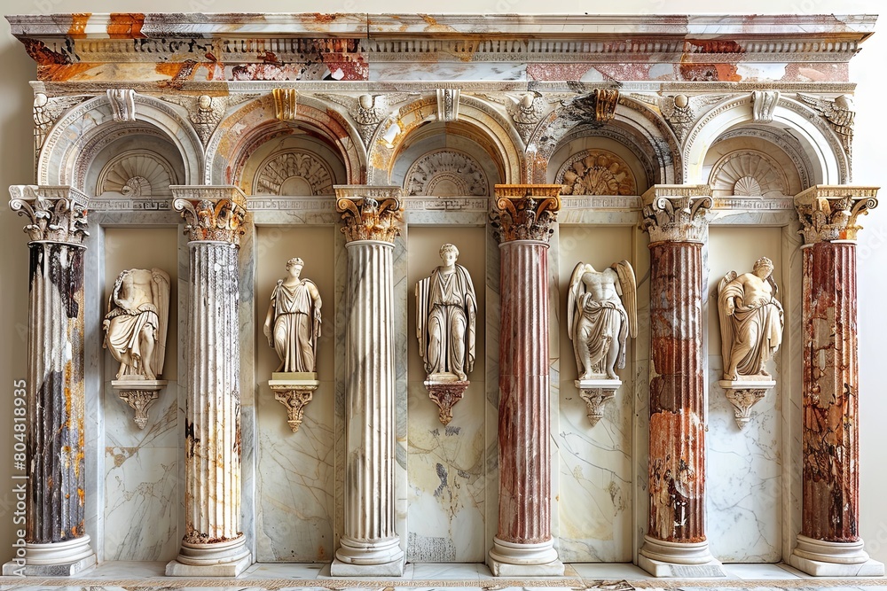 A Set of Neoclassical Architecture Icons: Reviving Classical Greek and ...