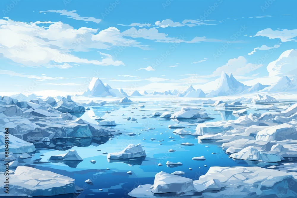 The icy landscape of Antarctica is a sight to behold. The vast expanse ...