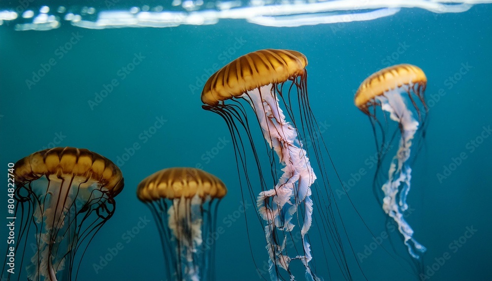 jellyfish: An enchanting underwater scene capturing the graceful ...