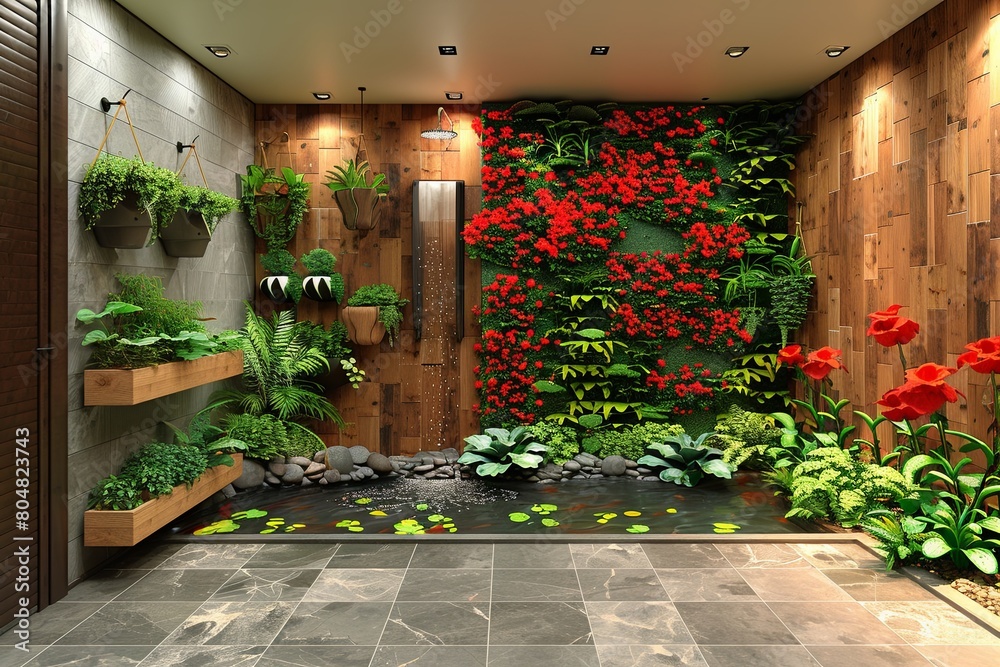 Healing Oasis: Biophilic Architecture Design for a Hospital Stock Photo ...