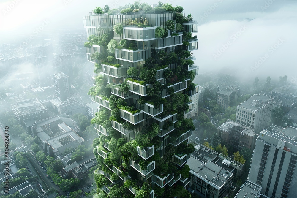 Sustainable Residential Tower: High-rise Green Roofs & Rainwater ...