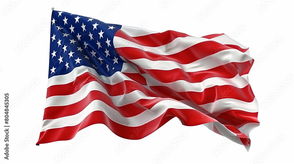 An illustration depicting the American flag,also known as the Stars and ...