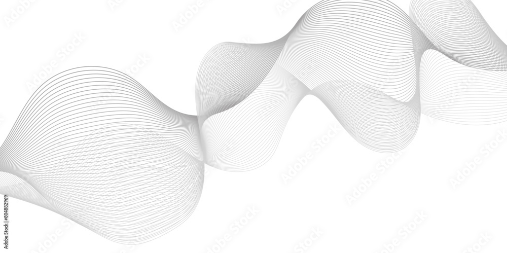 Abstract wave blend lines on transparent background. Design for banner ...