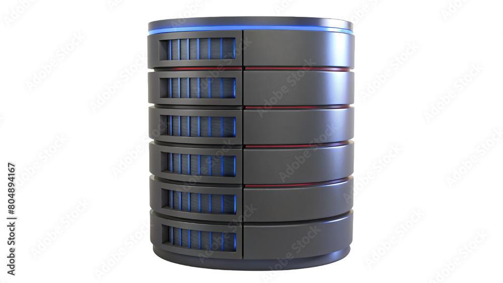 Black server rack storing multiple servers Stock Illustration | Adobe Stock