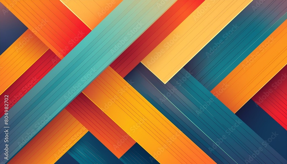 Vibrant geometric backgrounds with sharp angles and interlocking shapes ...