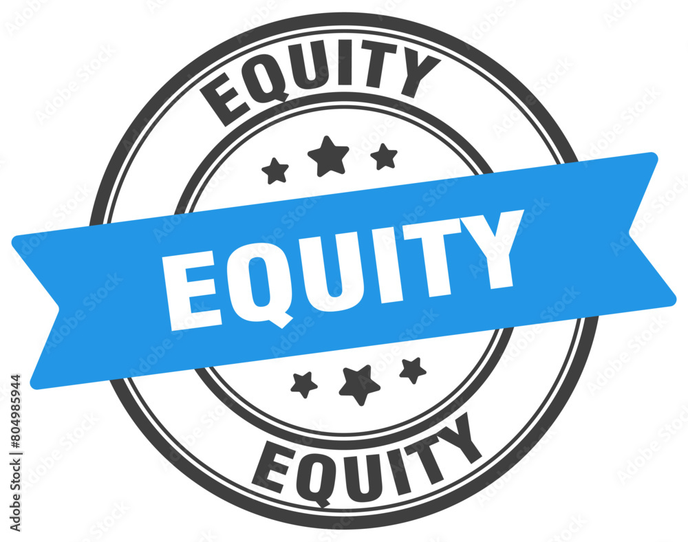 equity stamp. equity label on transparent background. round sign Stock ...