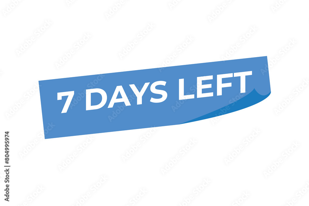 Vetor de 7 days to go countdown template. 7 day Countdown left days ... Vetor de 7 days to go countdown template. 7 day Countdown left days ...