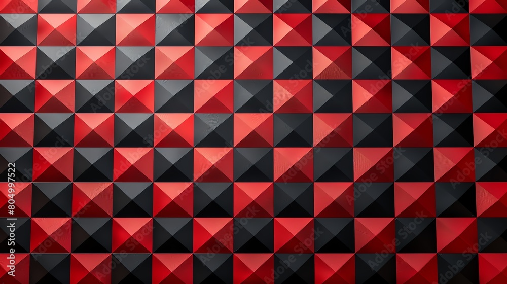 Bold red and black checkered pattern background, ideal for striking ...