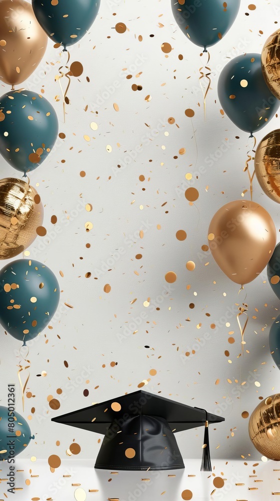 Graduation greeting vector template design Congrats graduates text in ...