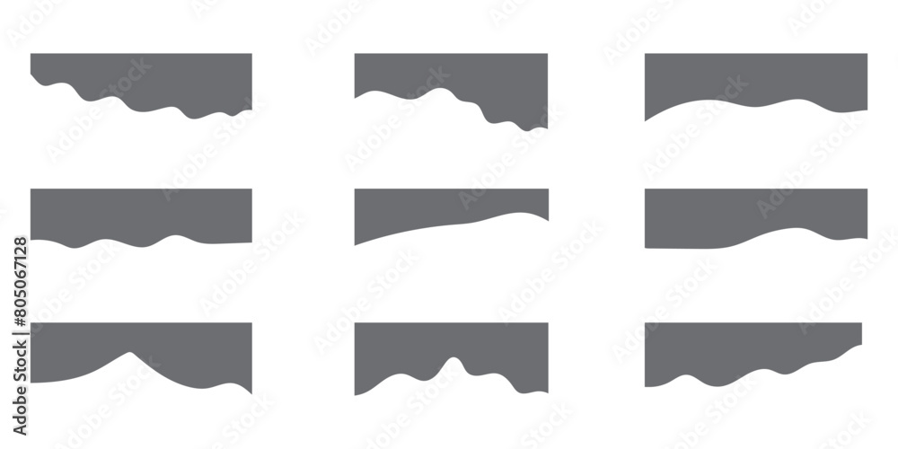 Border Shape For Website Design Vector Banner Header And Separator Background Section And