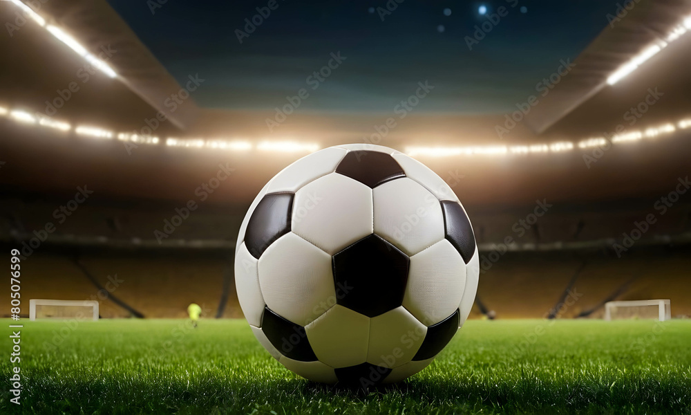 soccer ball on stadium, soccer wallpaper, football wallpaper ...