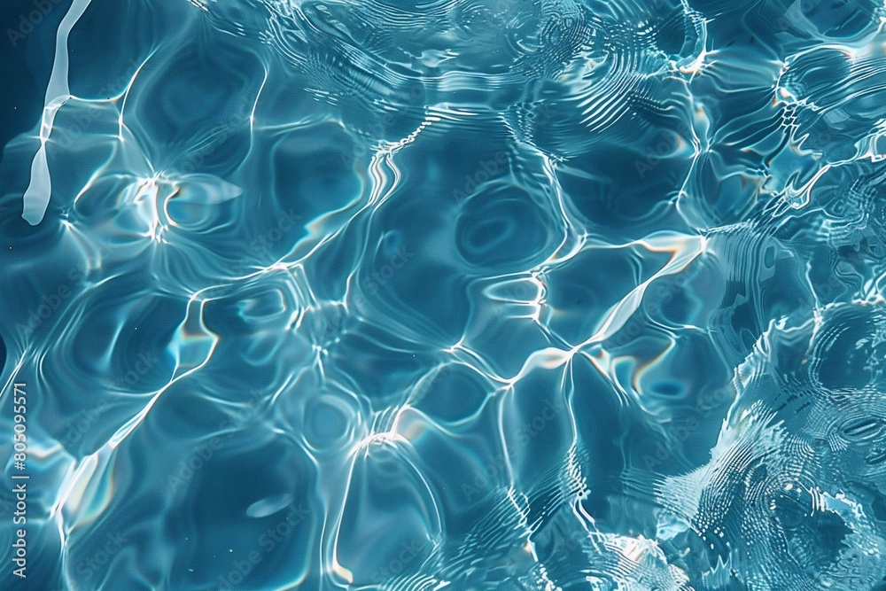 photrealistic of swimming pool water surface. water texture backgrounds ...