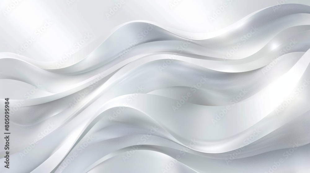 White background with soft wave lines, simple and elegant design for ...