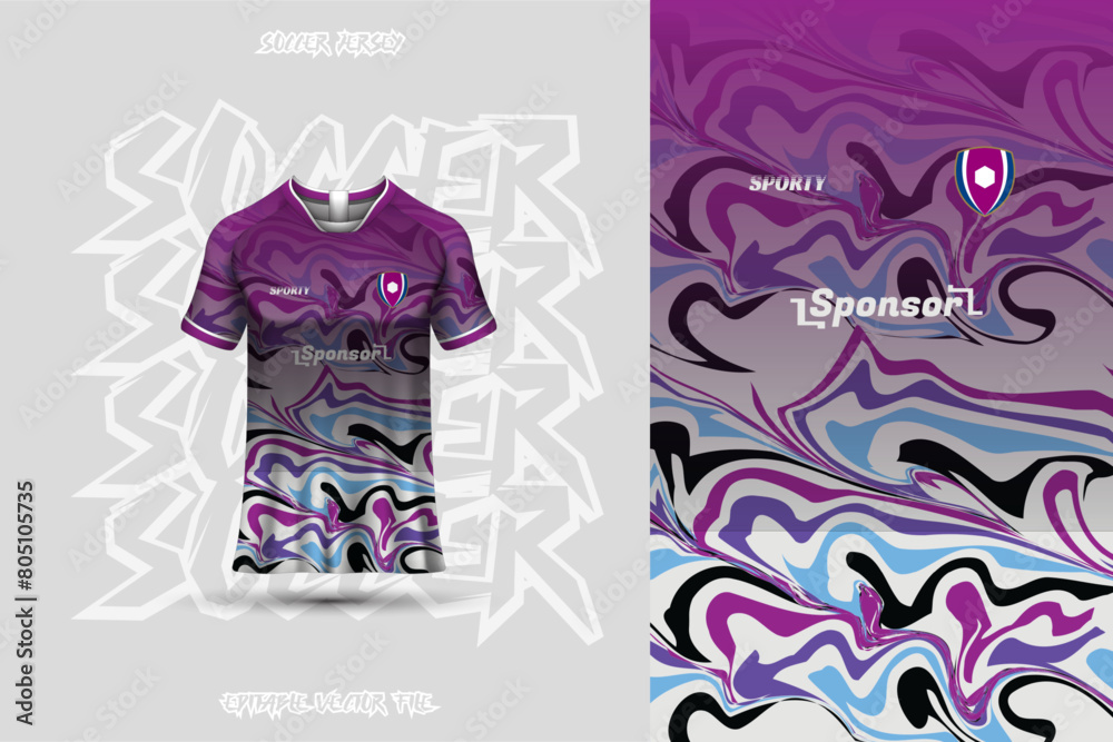 Football jersey design template, suitable for jersey design, background ...