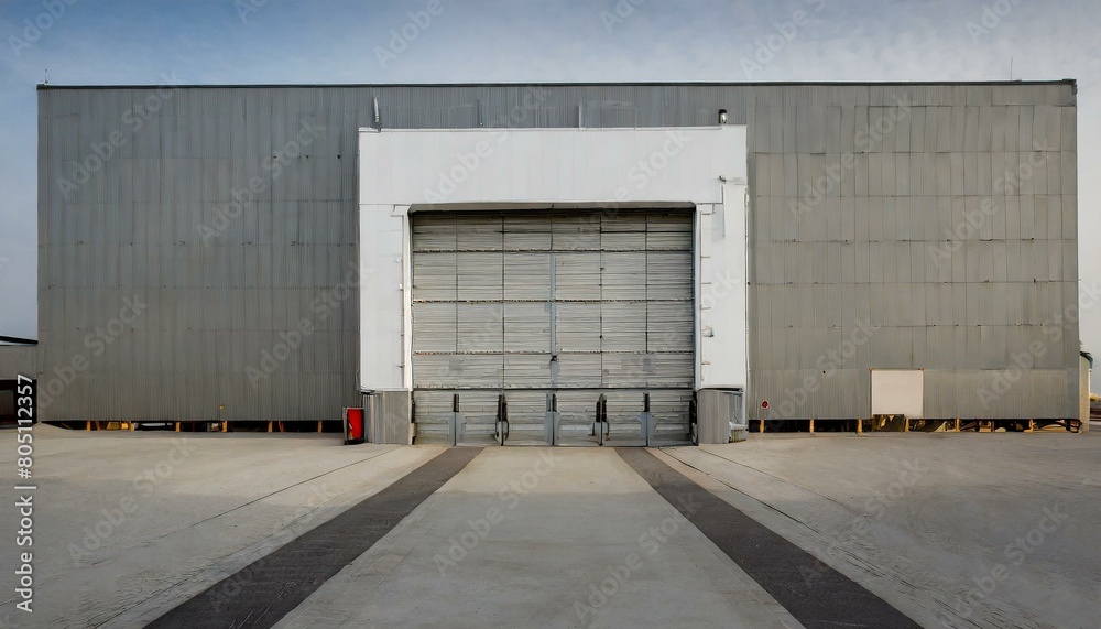 warehouse loading dock with truck, "Industrial Elegance: The Gateway to ...