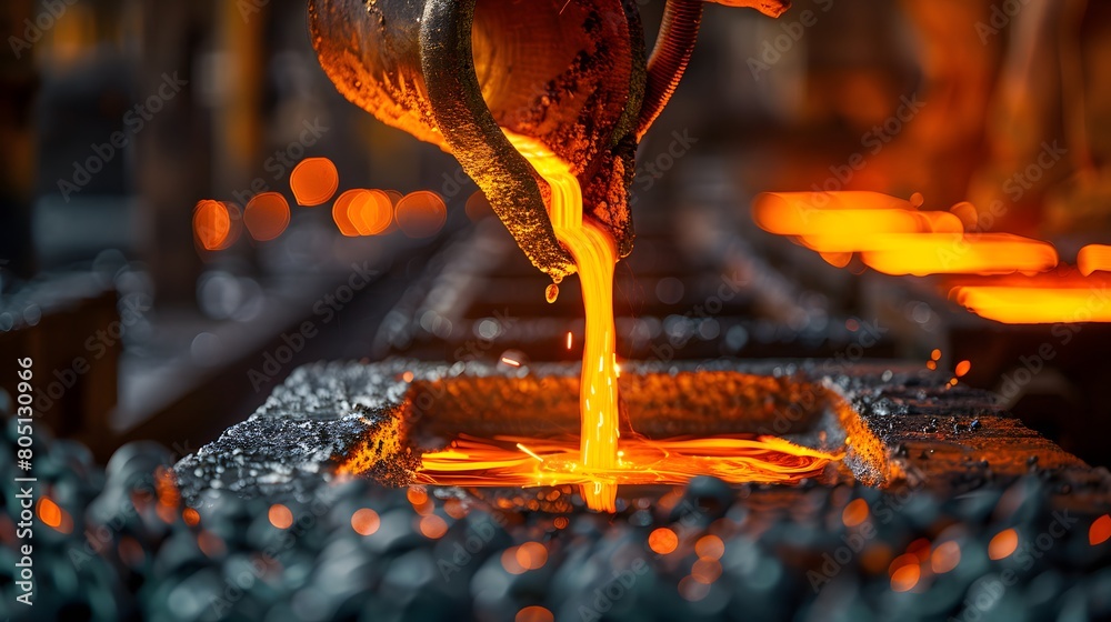 Explore the detailed journey of melting and molding alloy through a ...