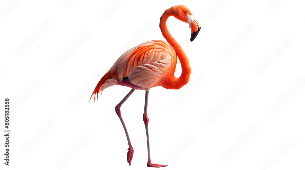 Flamingo isolated on a transparent background, PNG, Ai, High Quality ...