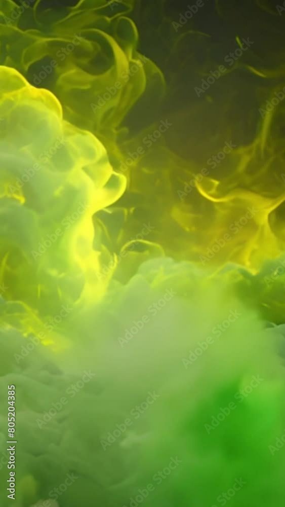 Green mystery smoke. Realistic green gas clouds on transparent ...