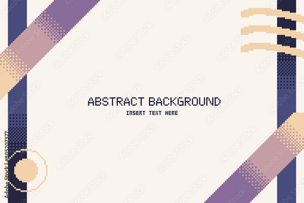 Purple Gradient Ribbon Decoration Frame Template with White Background ...