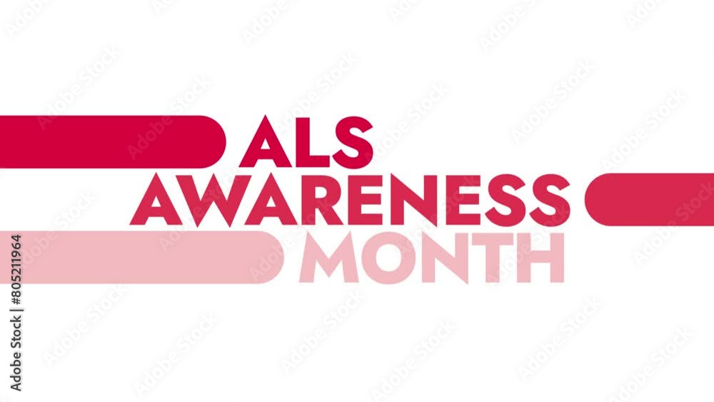 Vidéo Stock ALS Awareness Month colorful motion graphics seamlessly ...
