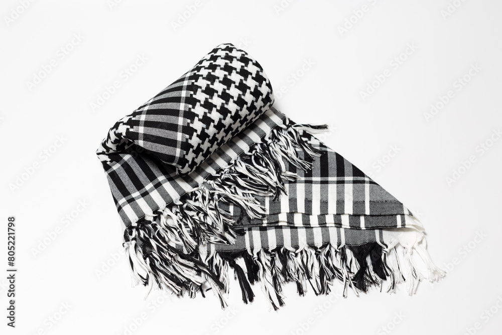 Keffiyeh, hijab, kandura, kufiyah or pushi, head covering commonly used ...