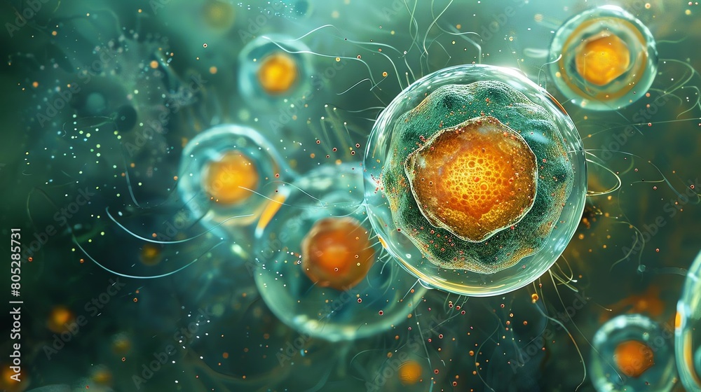 Illustrate the process of binary fission in bacteria through a series ...