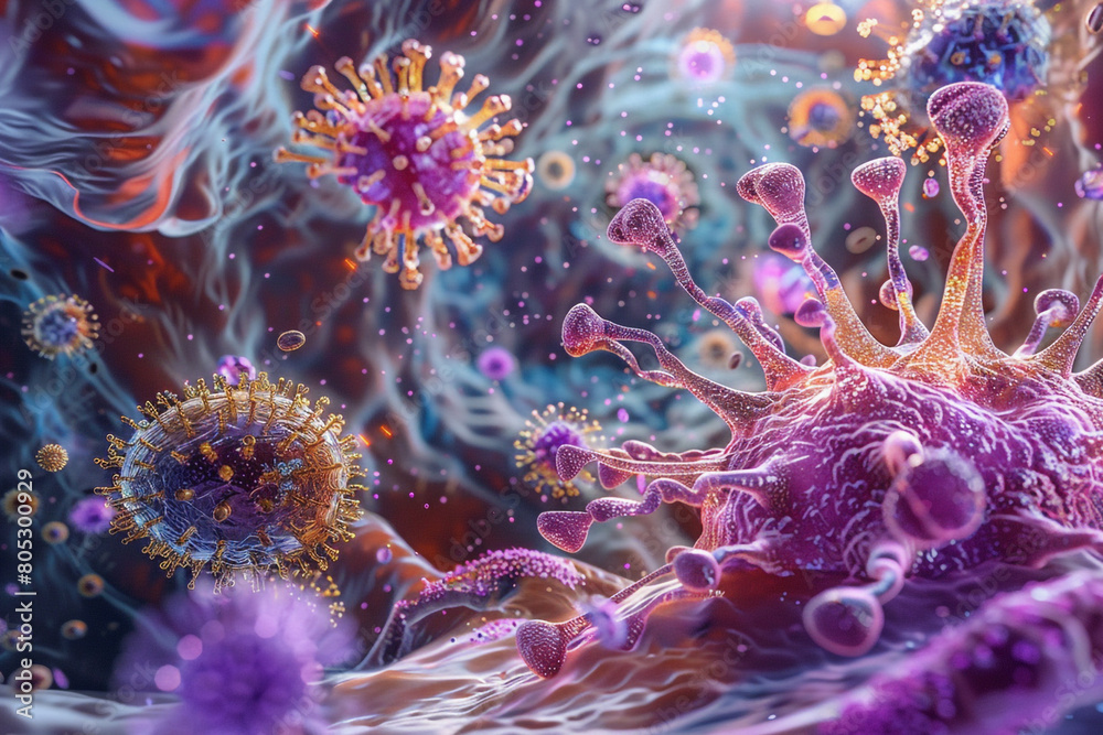 Visualization of the silent battle between the human immune system and ...