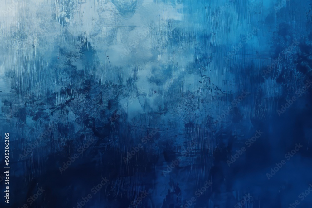 Prussian blue grainy color gradient background glowing noise texture ...