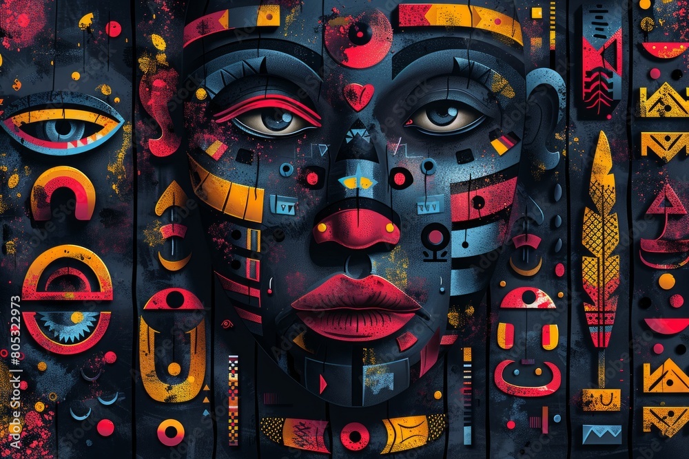 bstract background in colors and patterns for International Day of the ...