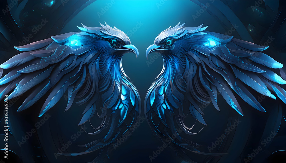 a vibrant and dynamic logo for 'Azure Studios' that evokes a sense of ...