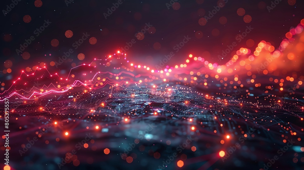 Clean design of a line chart comparing historical data with future ...