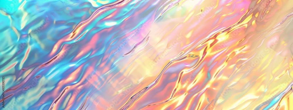 Iridescent holographic rainbow pastel colors digital art phone ...