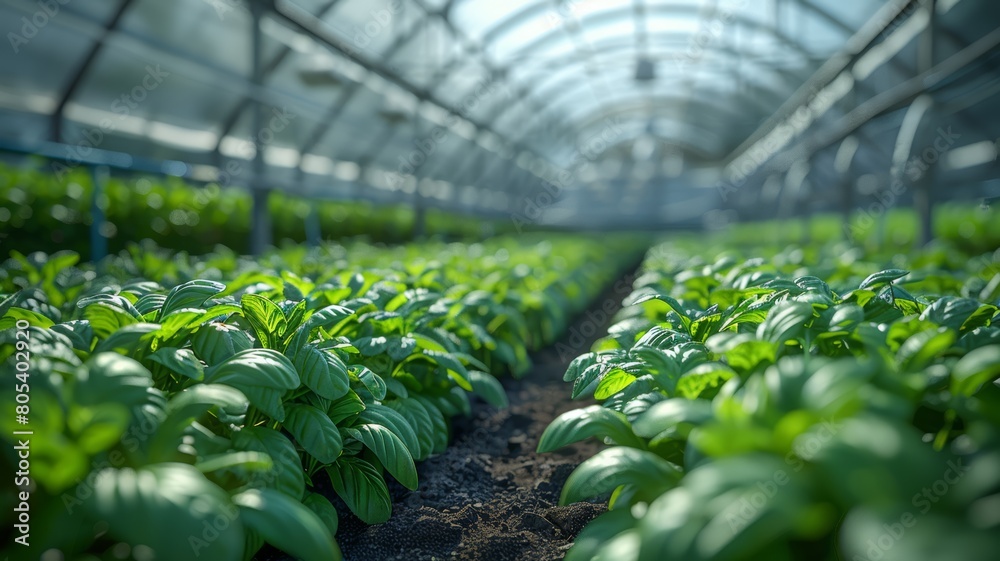 assisted crop optimization in an agricultural dome, a greenhouse filled ...