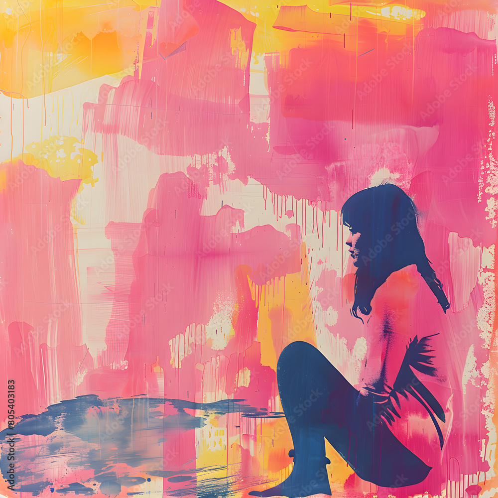 Risograph artwork breaking the silence on anxiety and depression ...