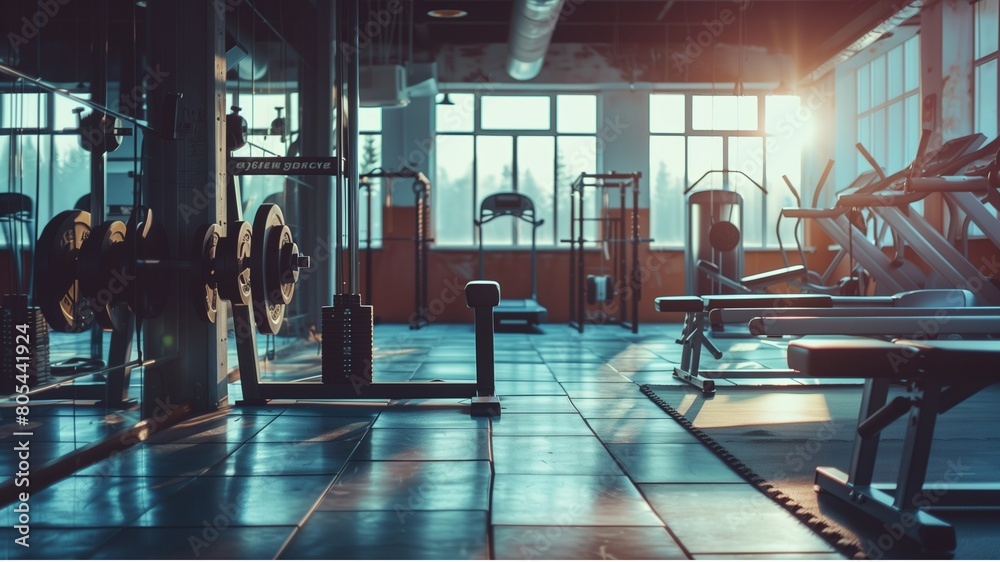 Well-Equipped Gym. Clean and Modern Fitness Center with State-of-the ...