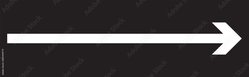 white arrow icon on transparent background. flat style. white arrow ...