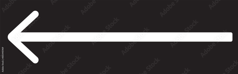 white arrow icon on transparent background. flat style. white arrow ...