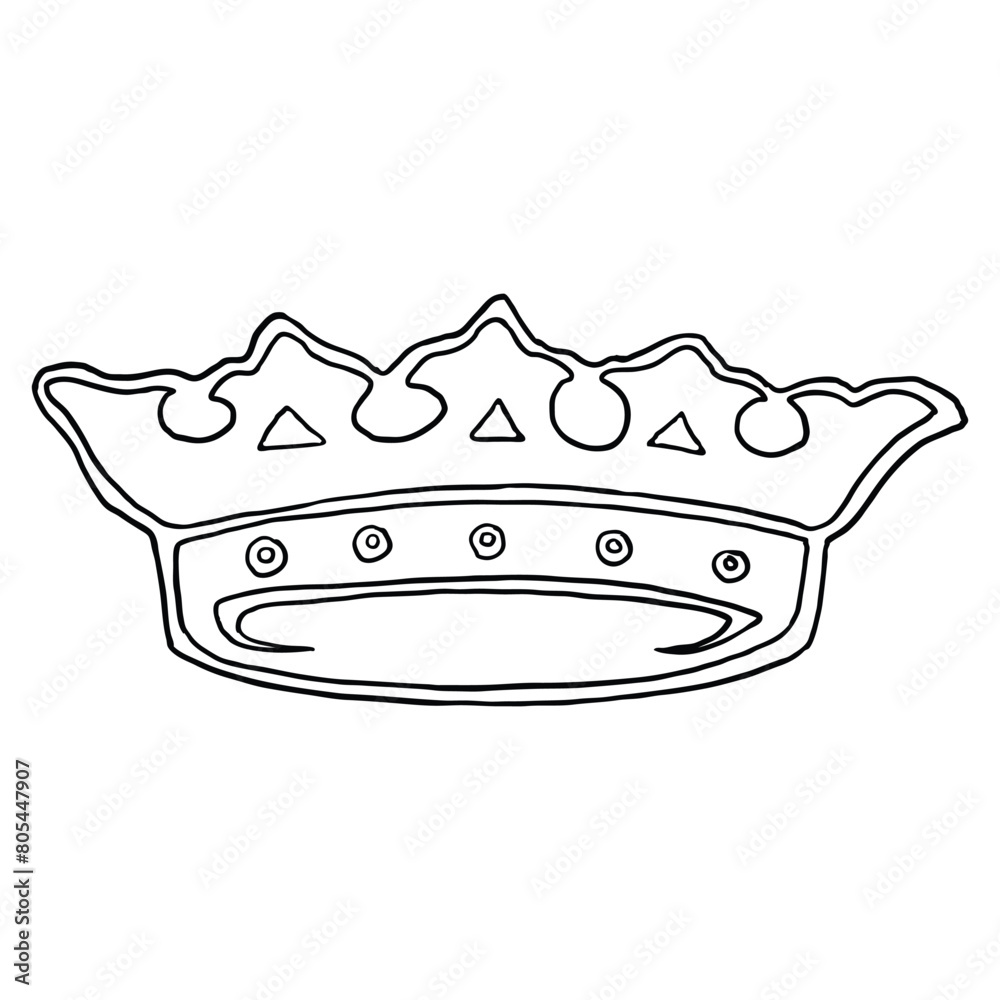 Crown of twelve stars drawing, represent the twelve apostles, and ...