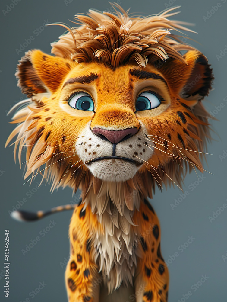 tiger, 3D illustration, digital art, feline, wildlife, nature, predator ...