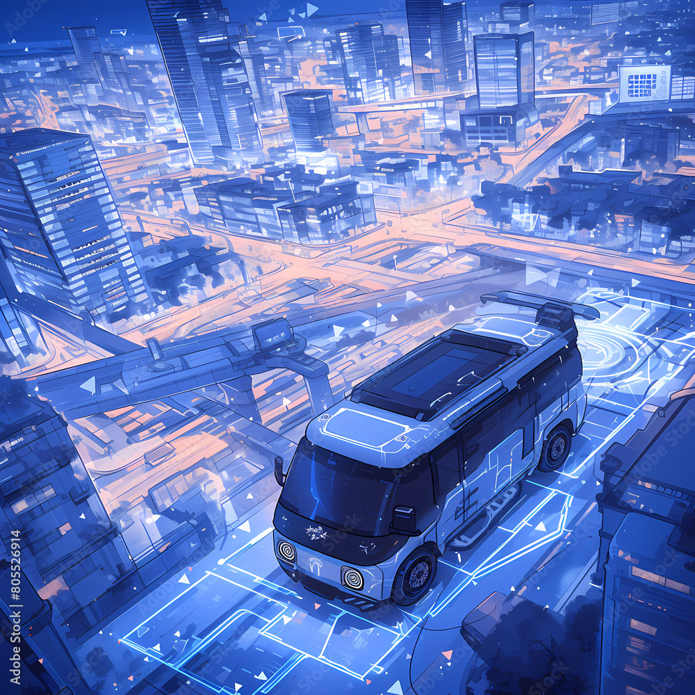 Unmanned Smart Cars Drive into Tomorrow's Cityscapes: A Visual ...