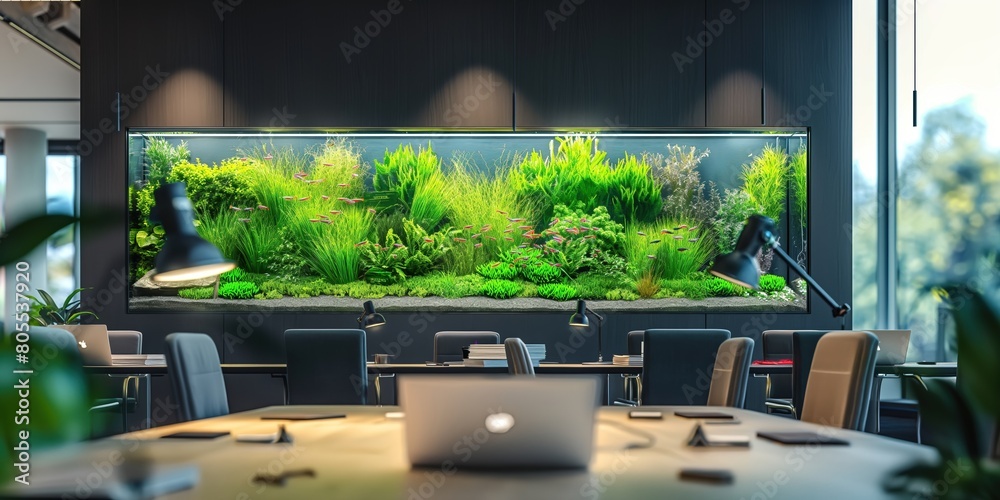 Modern Office Ecosystem: Aquascaping in Corporate Space: Stunning ...