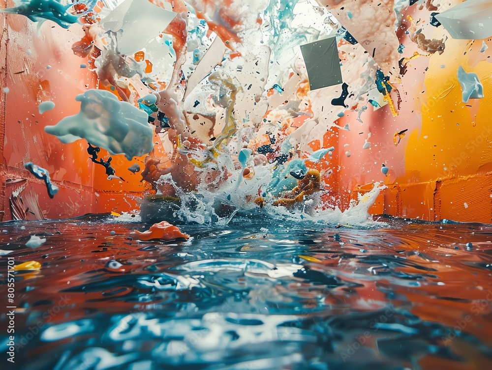 Capture a low-angle view of a DIY project gone hilariously wrong ...