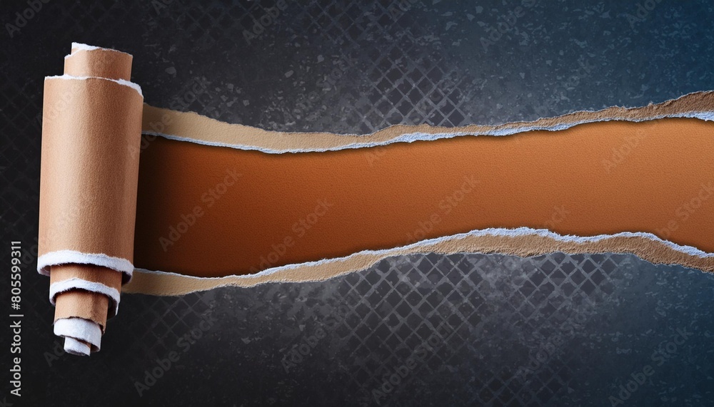 vector realistic torn paper with rollled edge on transparent background Stock Photo | Adobe Stock