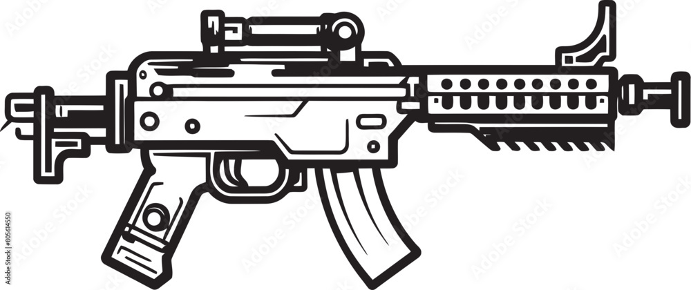 Vetor de Warhammer Machine Gun Vector Illustration for Fantasy Battles ...
